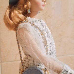 Purse in Birk Style fashion Rust Handbag for Doll - Etsy