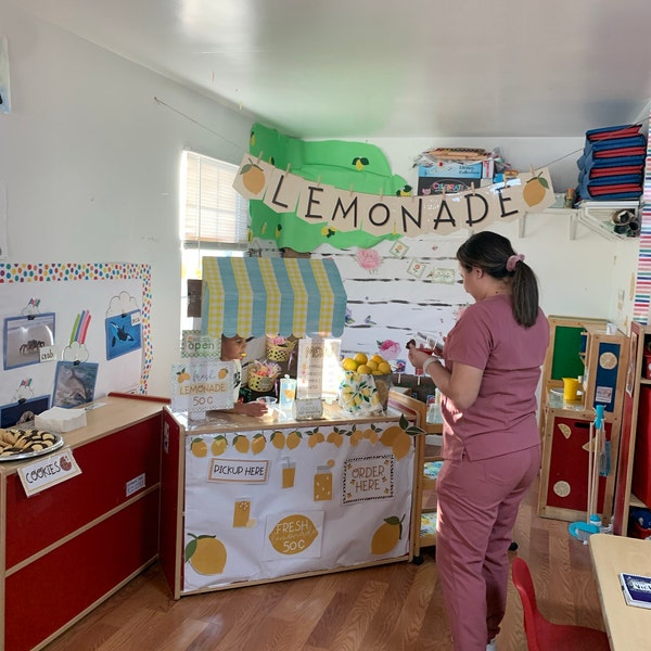 PRINTABLE Lemonade Stand Dramatic Play Kit | Summer Activity ...