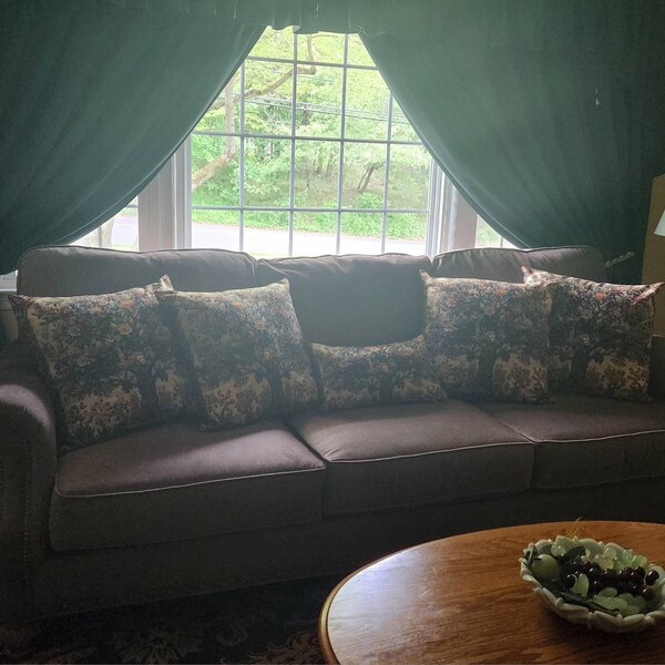 Tree of Life Pillow, Beige - Decorative Pillow, Belgian French Tapestry ...