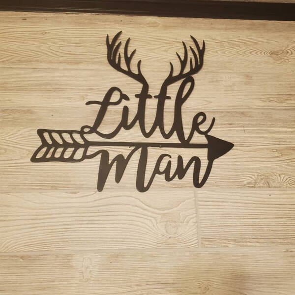 Little Man Metal Cnc Custom Sign - Etsy