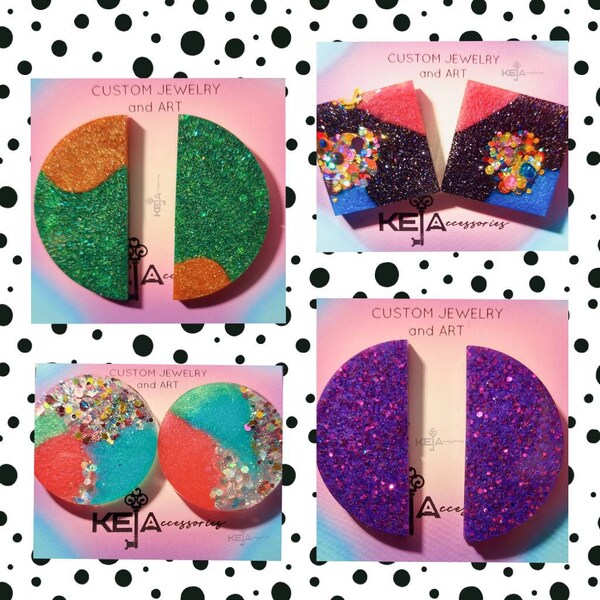 Shiny Undrilled 1.25 Inch Coin Shape Mold, Flat Round Cabochon Mold ...