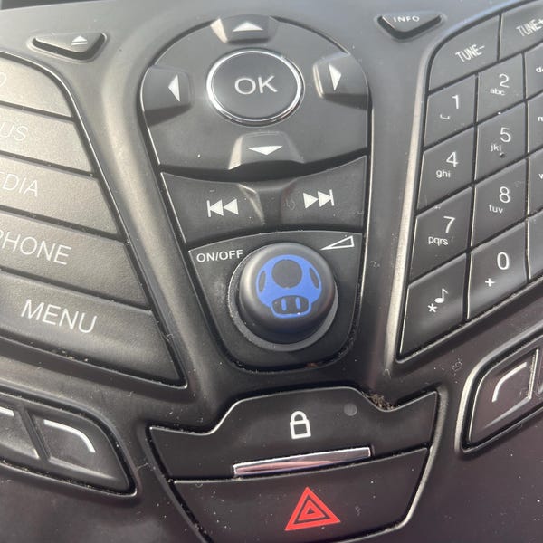 Blank Car Button Decal, Eject Passenger Button Decal, Blank Buttons ...