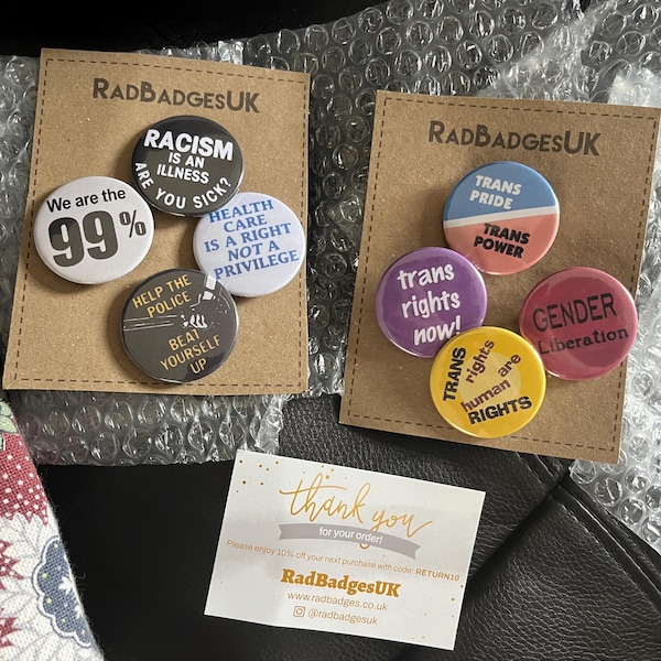 Antifascist Badge Set 4 Anti-fascist Anti-nazi Pin Buttons Antifa ...