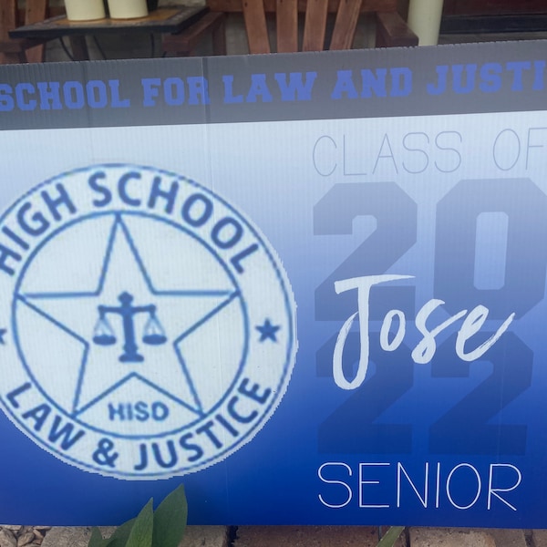 Customizable High School Senior Yard Sign | Class of 2026 Graduation ...