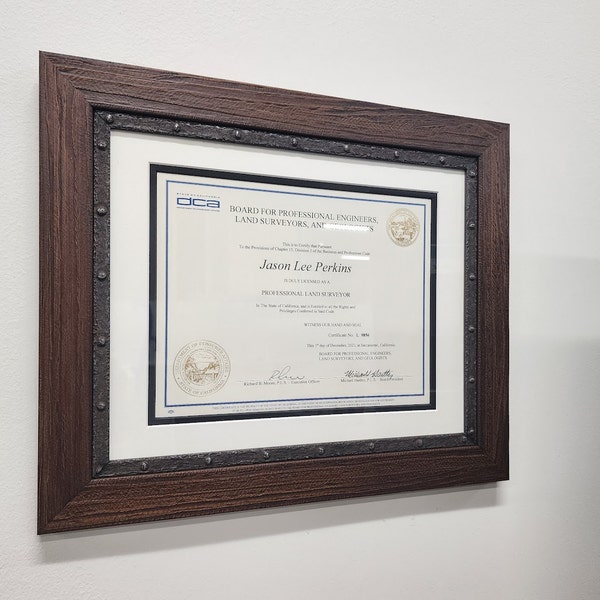 Rustic Picture Frames Rusty Metal Iron Barnwood Distressed Reclaimed ...