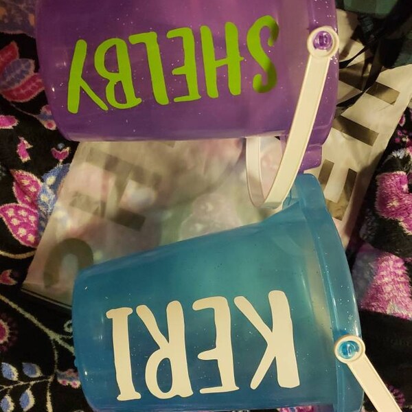 Custom Beach Pail, Pail With Name, Custom Beach Gear, Personalized ...