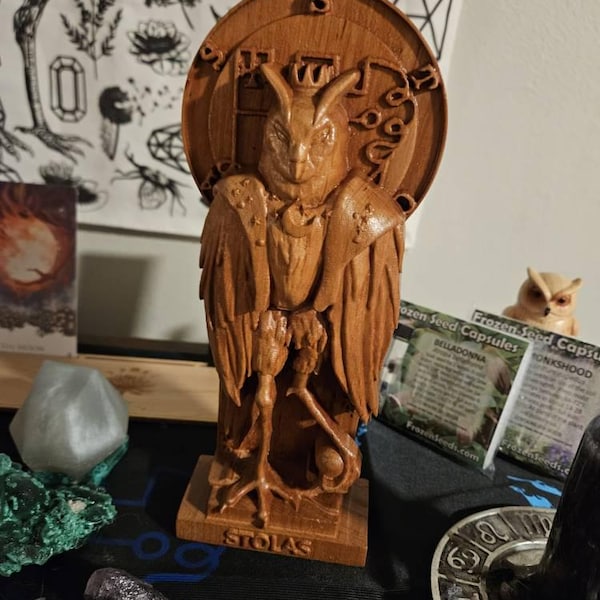 Stolas Goetia Demon, Stolas Statue, Demonology Figure, Goetia Demon ...