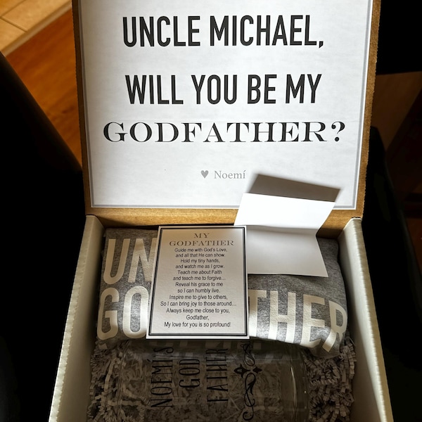 Personalized Godfather Proposal Box: Uncle Legend Gift Set - Etsy