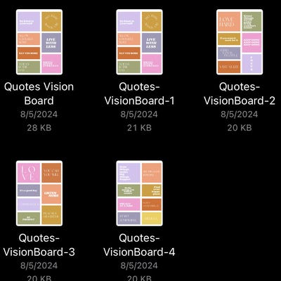 Motivational Vision Board Quotes, Printable 2025 Vision Board Sayings ...