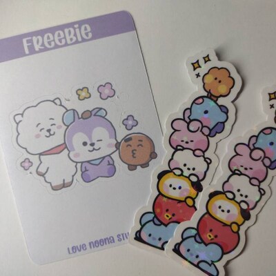 We Are Bulletproof Sparkly Sticker Set BTS Stickerbts Merch bts ...
