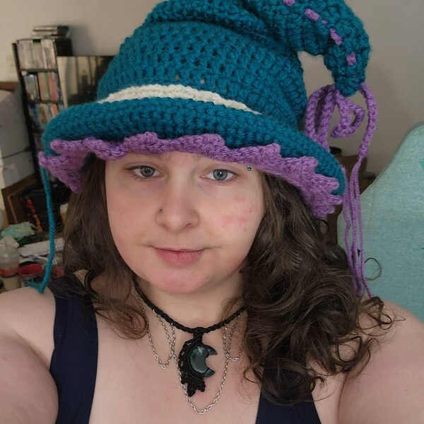 Crochet Witch Hat Pattern Cottage Witch PDF (not Physical Item), Fairy ...