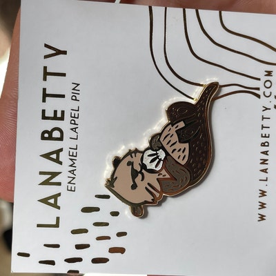 Lapel Pin Ice Cream Cone With a Cherry on Top White Sparkle Strawberry ...