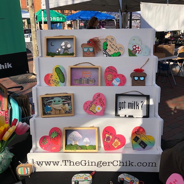 Craft Show Display Stand, Table Top Shelf, Farmers Market Display ...