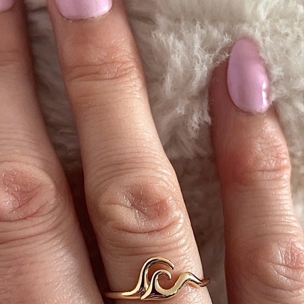 Minimalist Pilot Ring Yellow Gold Pilot Ring Pilot Wings Ring Pilot ...