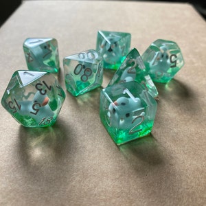 Rubber Ducky Dnd Dice Set Blue D20 TTRPG Polyhedral Dice Set Little ...