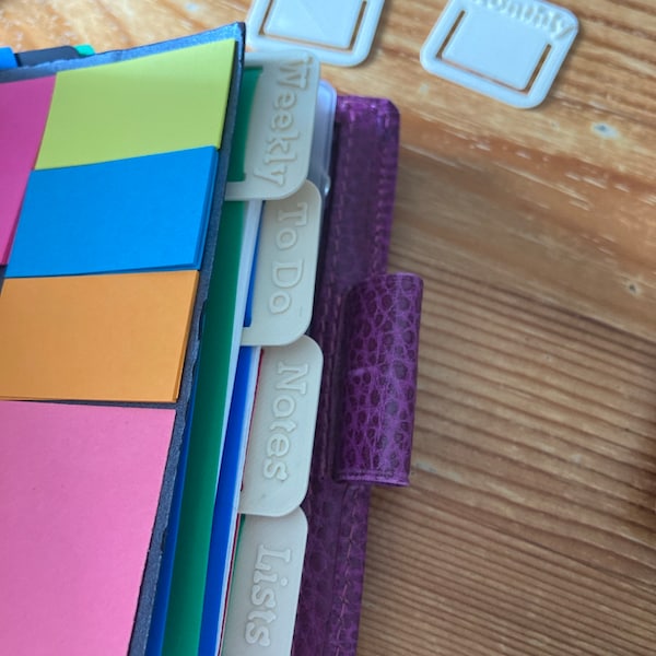Colourful Planner Tabs, Page Markers, Index Tabs, Page Markers ...