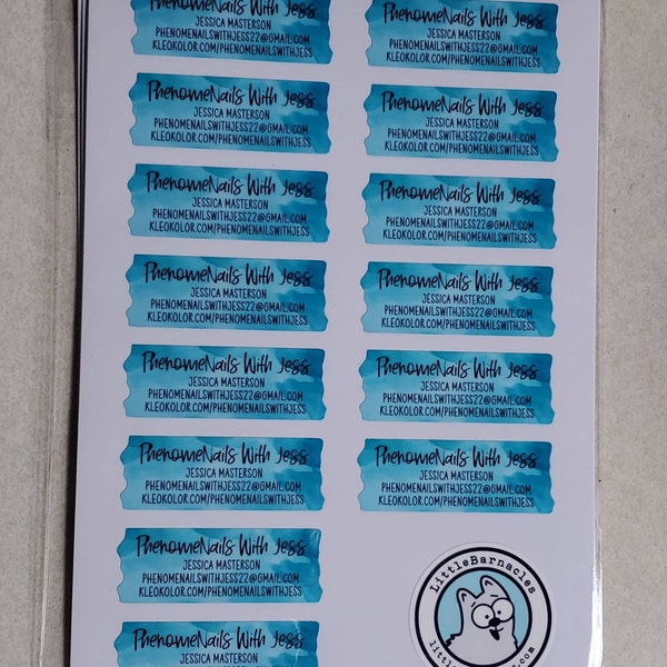 Custom Address Labels Return Address Labels Sheet of 12 Personalized ...