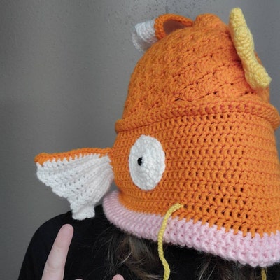 Crochet Magikarp Inspired Hat - Etsy