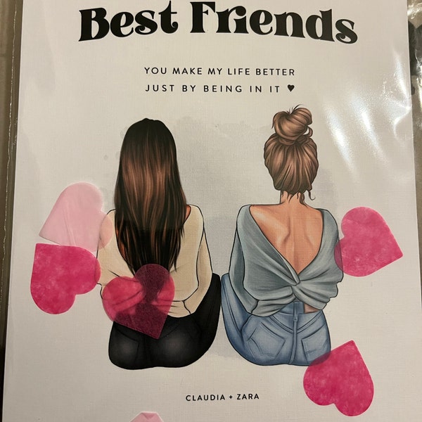 3 Bester Freund Print | Individuell, Personalisiert | Geburtstag oder ...