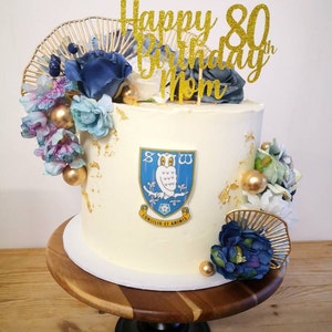 Nan Happy Birthday Cake Topper Nana Granny Glitter Party Decoration Any ...