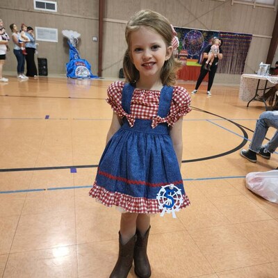 Girl Western Dress, Country, Pageant, Denim Wear, OOC, Outfit, Set, Red ...