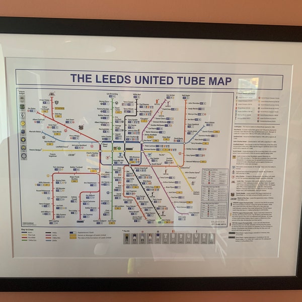 The Brighton Football Tube Map - Etsy UK