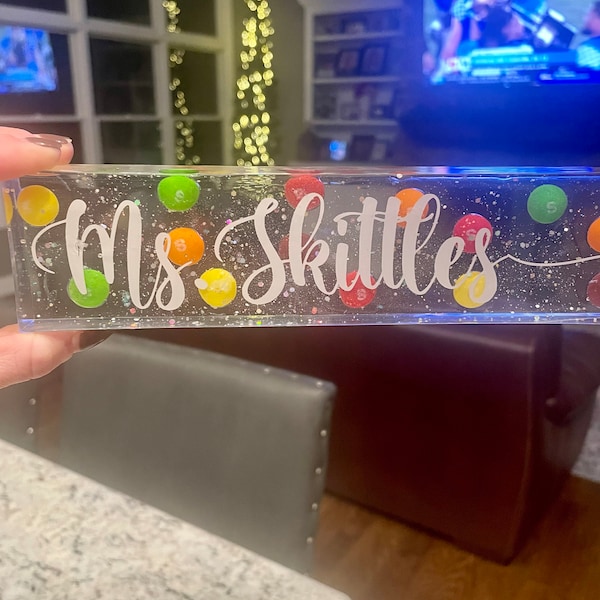 Personalized Teacher Desk Name Plaque | Custom Plaque Teachers Gift ...
