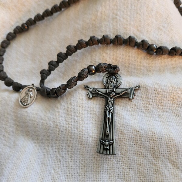 Stainless Steel 8mm Ball Chain Irish Penal Rosary, One Decade. Choice ...