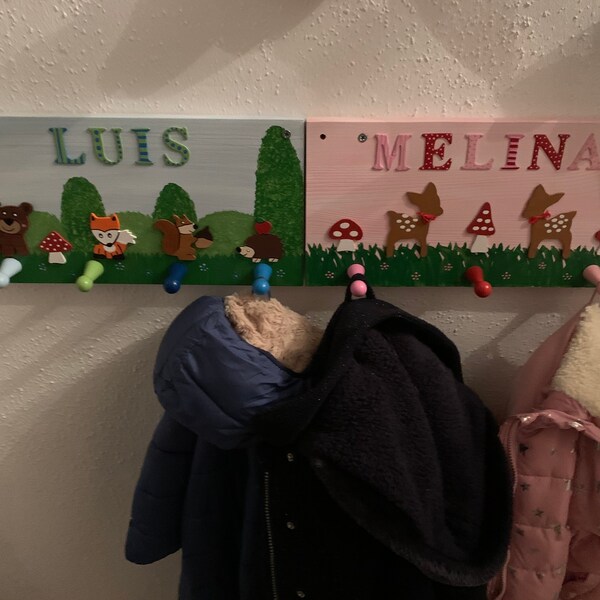 Children's Wardrobe Forest Animals, Wardrobe, Mellenkreationen, Animals ...