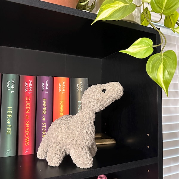 Mini Brontosaurus Crochet Pattern – Low Sew Dinosaur Amigurumi PDF by ...