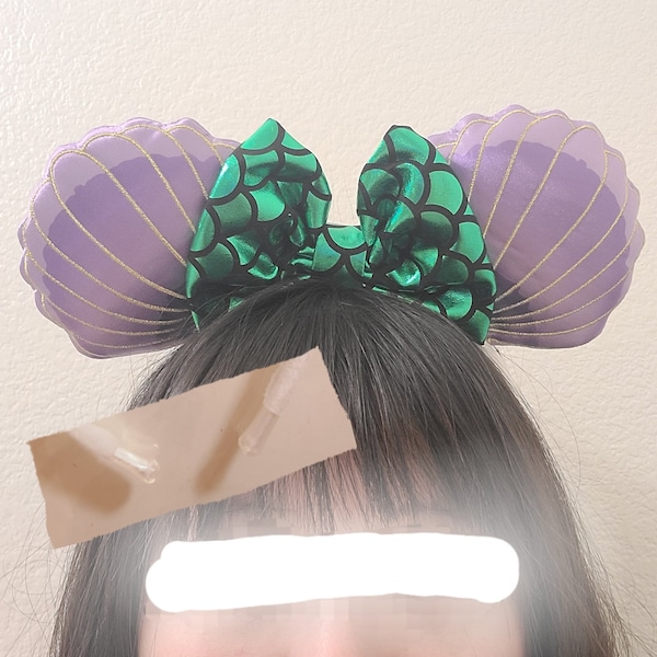 Seashells Mermaid Ears, Mickey Ears, Mermaid Mickey Ears, Minnie Ears ...