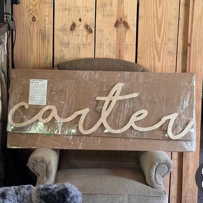 Large Baby Name Sign, Large Nursery Name Sign, Big Family Name Sign ...