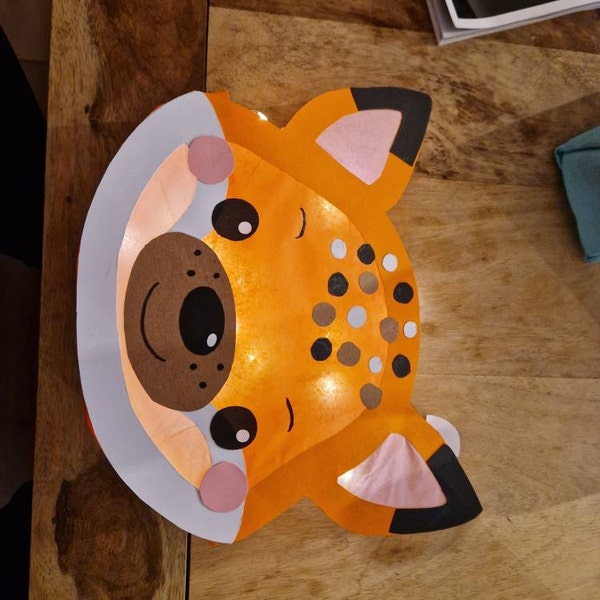 Fox Lantern Craft Template Pdf/svg/dxf_can Be Crafted With or Without a ...