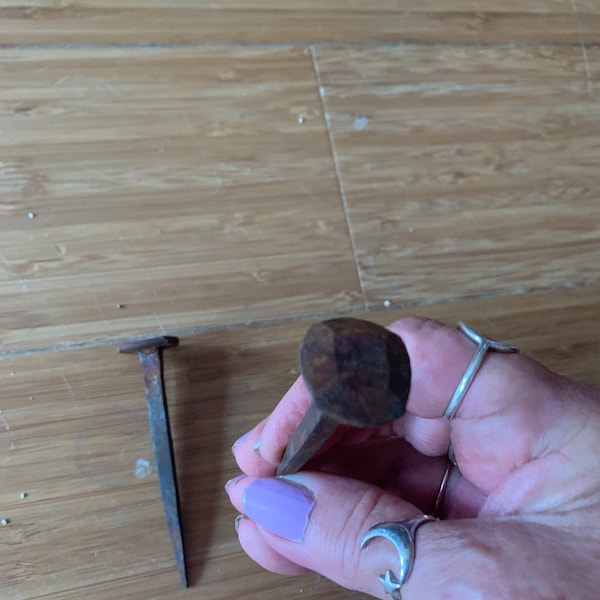 Square Hand Forged Iron Nails Different Sizes, Black Iron - Etsy