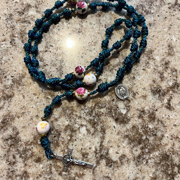 PREPARE Knotted Rosary Rope Rosary twine Rosary Cord Rosary First ...