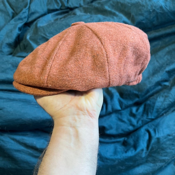 Green Herringbone Cadet Cap, Wool Army Style Hat, Unisex Military Cap ...