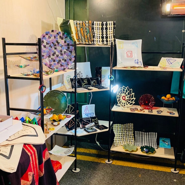 8' Display Wall - Craft Show Display - Portable Shelves - Art Show ...
