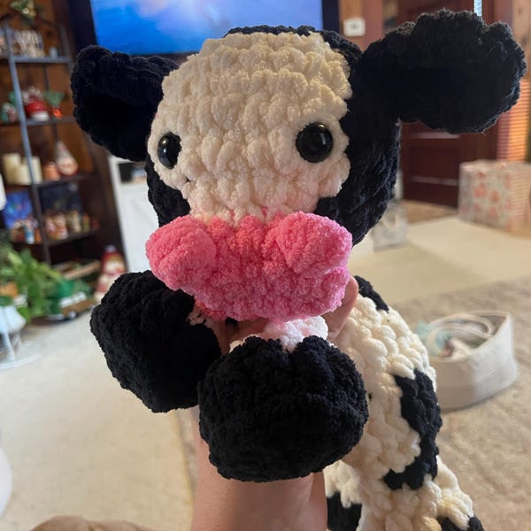 Charlie the Calf Crochet Pattern No Sew Low Sew Crochet Amigurumi ...