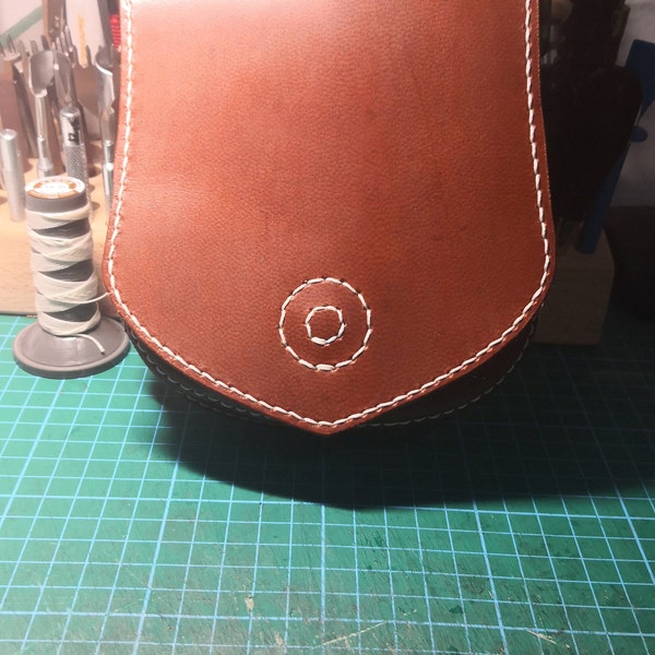 Leather Pouch Pattern - Leather Pattern - Bag Template - Leather Bag ...