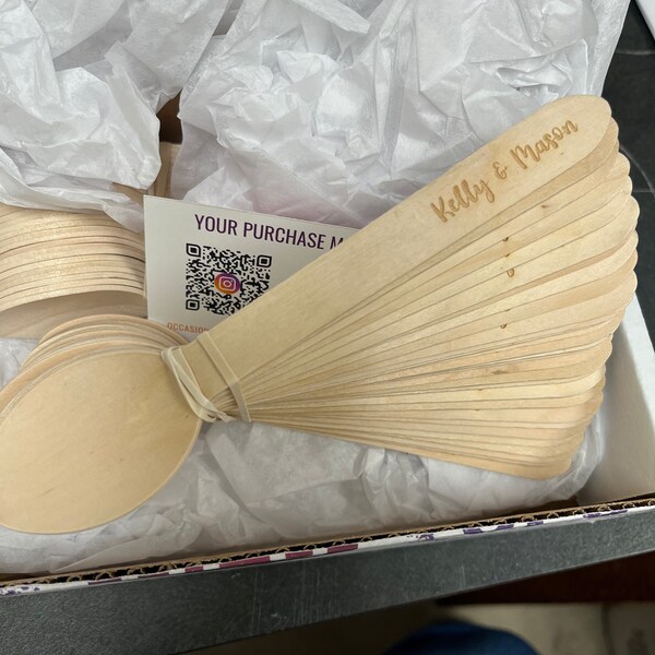Wooden Spoon Custom Engraved, Personalized W/ Your Logo or Phrase ...