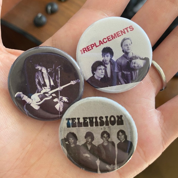 Bowie Iggy and Lou 1.25" Pinback Button, David Bowie, Iggy Pop, Lou ...