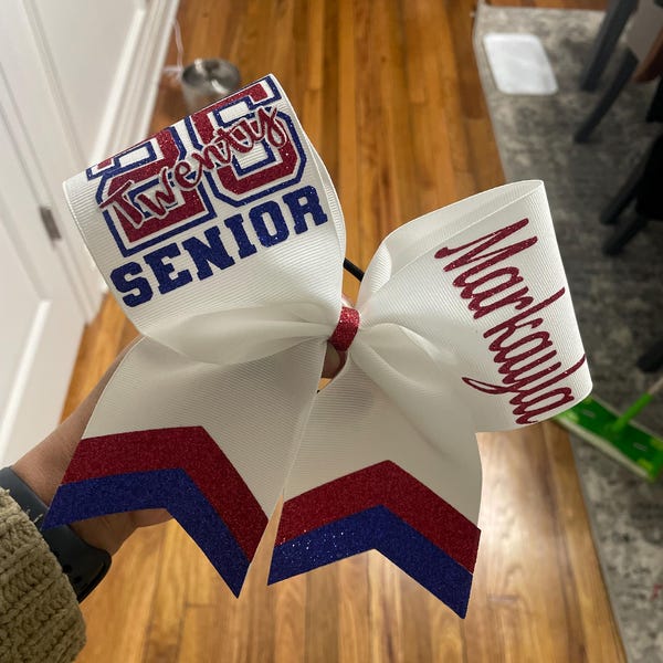 Black and Gold Cheer Bow, Custom Team Squad Bows, Great Sideline School ...