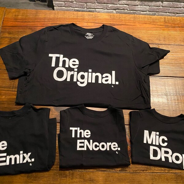 Adult Clothing Matching Set of 5 Shirts Adult Sibling Shirts Crew ...