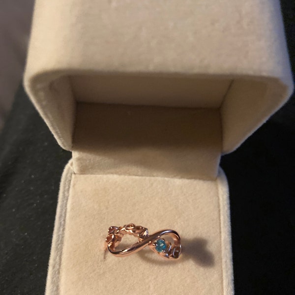 Personalized Sweet 16 Ring for Teen Girl, Custom Infinity Ring With ...