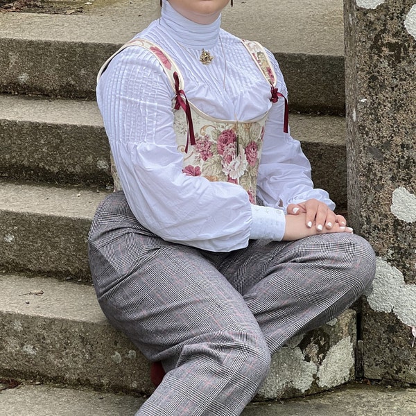 Cottagecore Corset Bodice, Renaissance Corset, Peasant Bodice, 18th ...