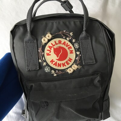 Embroidered Kanken Mini Backpack, Fjallraven Kanken Hand Embroidery ...