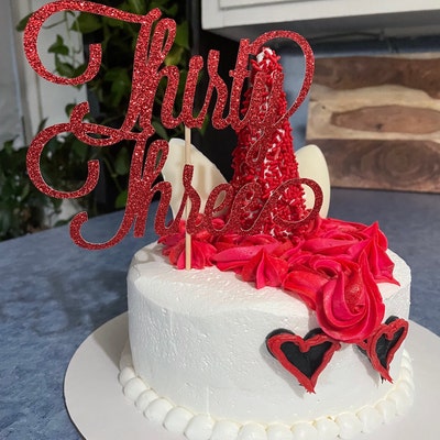 Lots Colors Thirty Three Cake Topper 33 Cake Topper 33rd - Etsy Canada