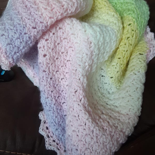 One Skein Baby Blanket Crochet Pattern PDF Download - Etsy