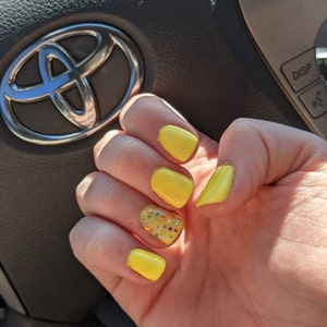 Golden Hour Dip Powder, Yellow Dip Powder, Nail Dip Powder, Acrylic ...