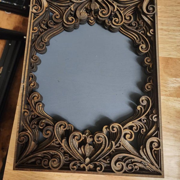 Laser Cut Photo Frame Template - Multilayer SVG Photo Frame Cricut ...